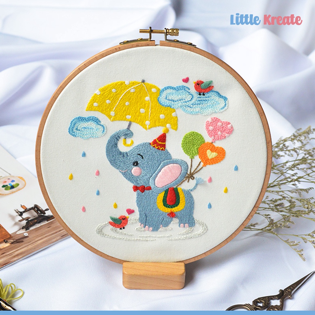 Jual HE#01 DIY Paket Sulam Menyulam / Hand Embroidery Kit / Needle ...