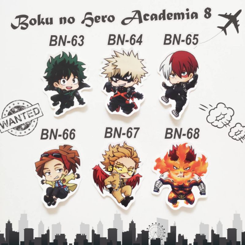 Jual Sticker Anime Boku no Hero Academia 8 My Hero Academia Movie World ...