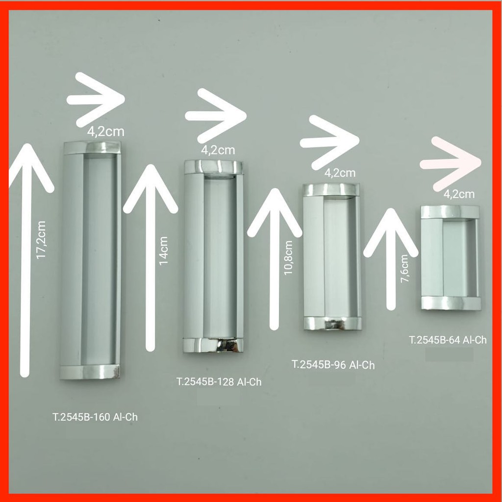 Jual Tarikan 2545 Aluminium Tanam Handle Lemari Pintu Laci Rumah ...