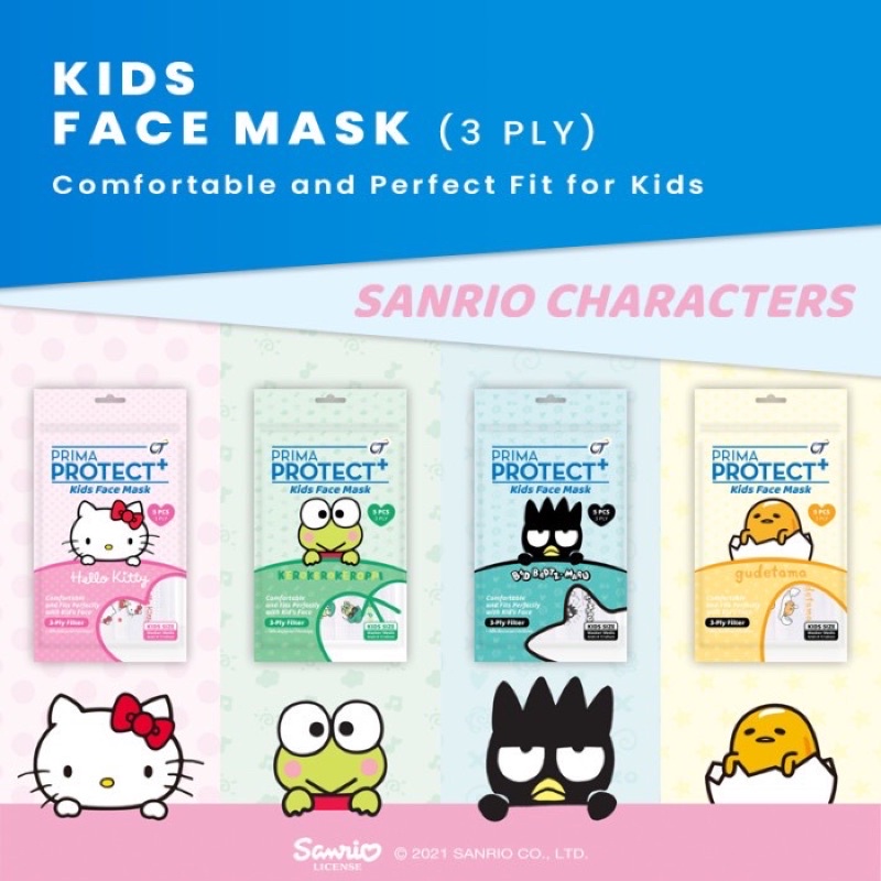 Jual Masker Anak Prima Protect Plus isi 5pcs Surgical 3Ply Karakter ...