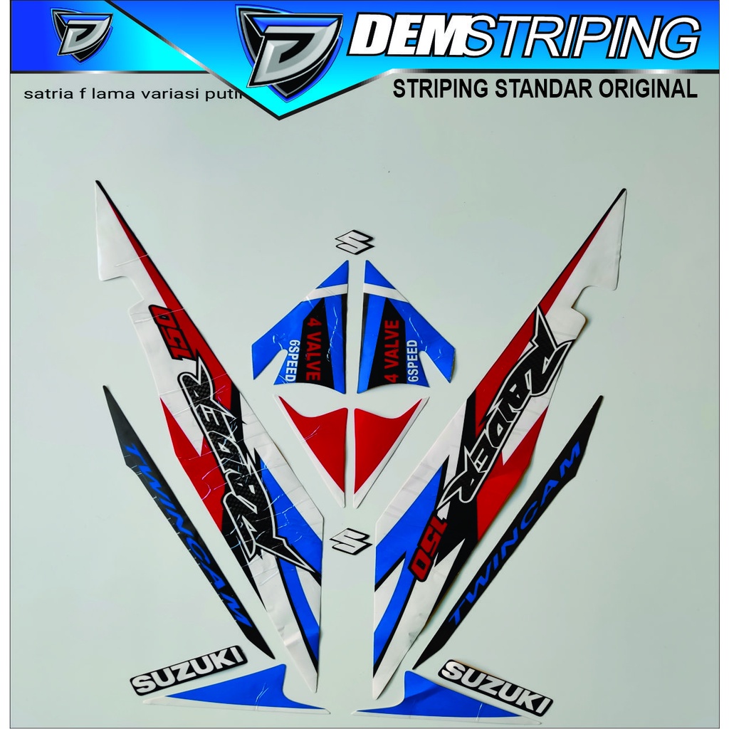 Jual Stiker Standar Original Satria F Old Putih | Shopee Indonesia