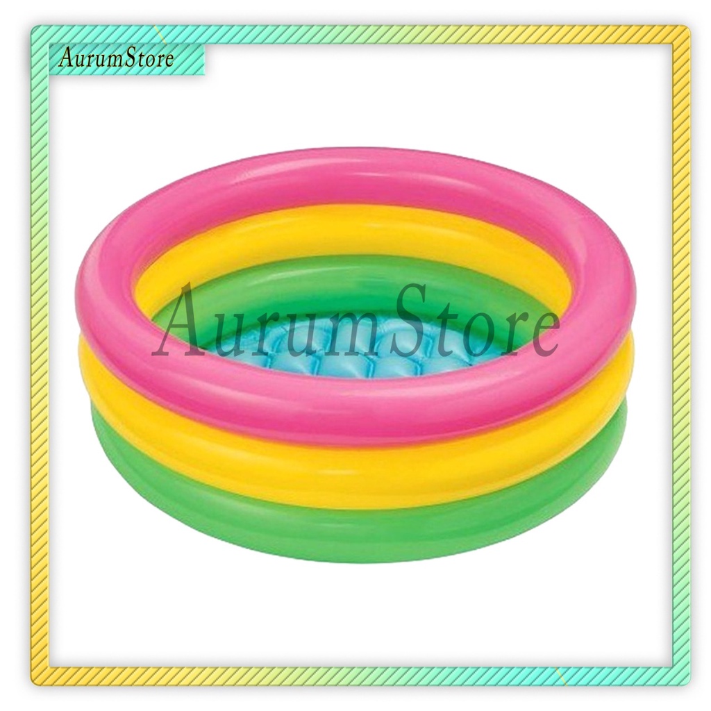 Jual Kolam Renang Anak Pelangi Intex Sunset Glow Pool 57107 ( 61 x 22 ...