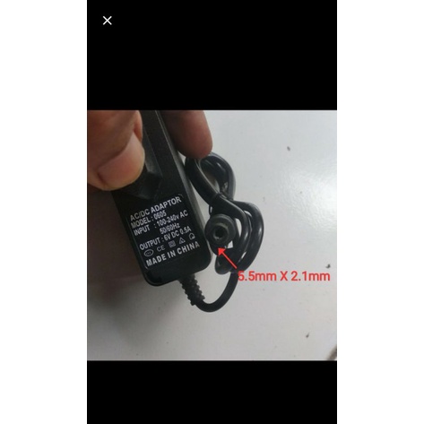 Jual Adaptor DC 6V 0.5A Adapter 6Volt 500mA Charger Timbangan Nankai 6 Volt 5.5mm X 2.1mm ...