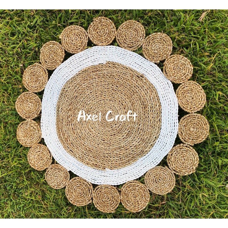 Jual Rug Seagrass Matahari / Rug Seagrass Bunga / Rug Anyam | Shopee ...