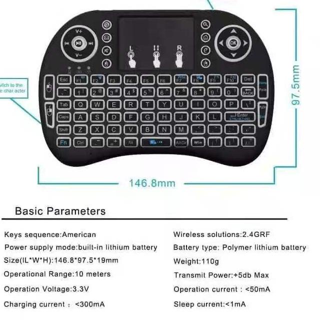 Jual Kejar Murah Mini Keyboard i8 Wireless dan Mouse For PC Android Tv ...