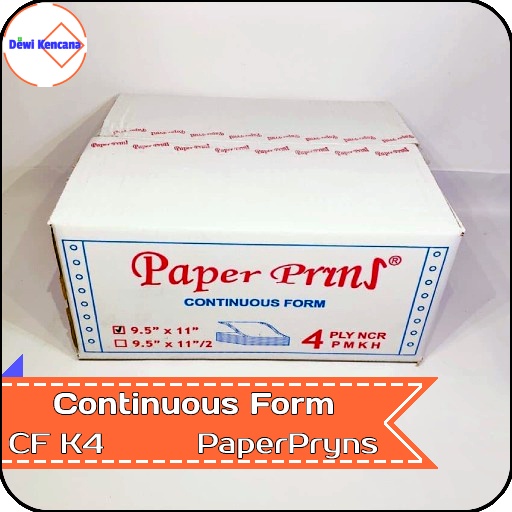 Jual Kertas Continuous Form 9,5" x 11" 4 PLY NCR K4 PaperPryns | Shopee ...