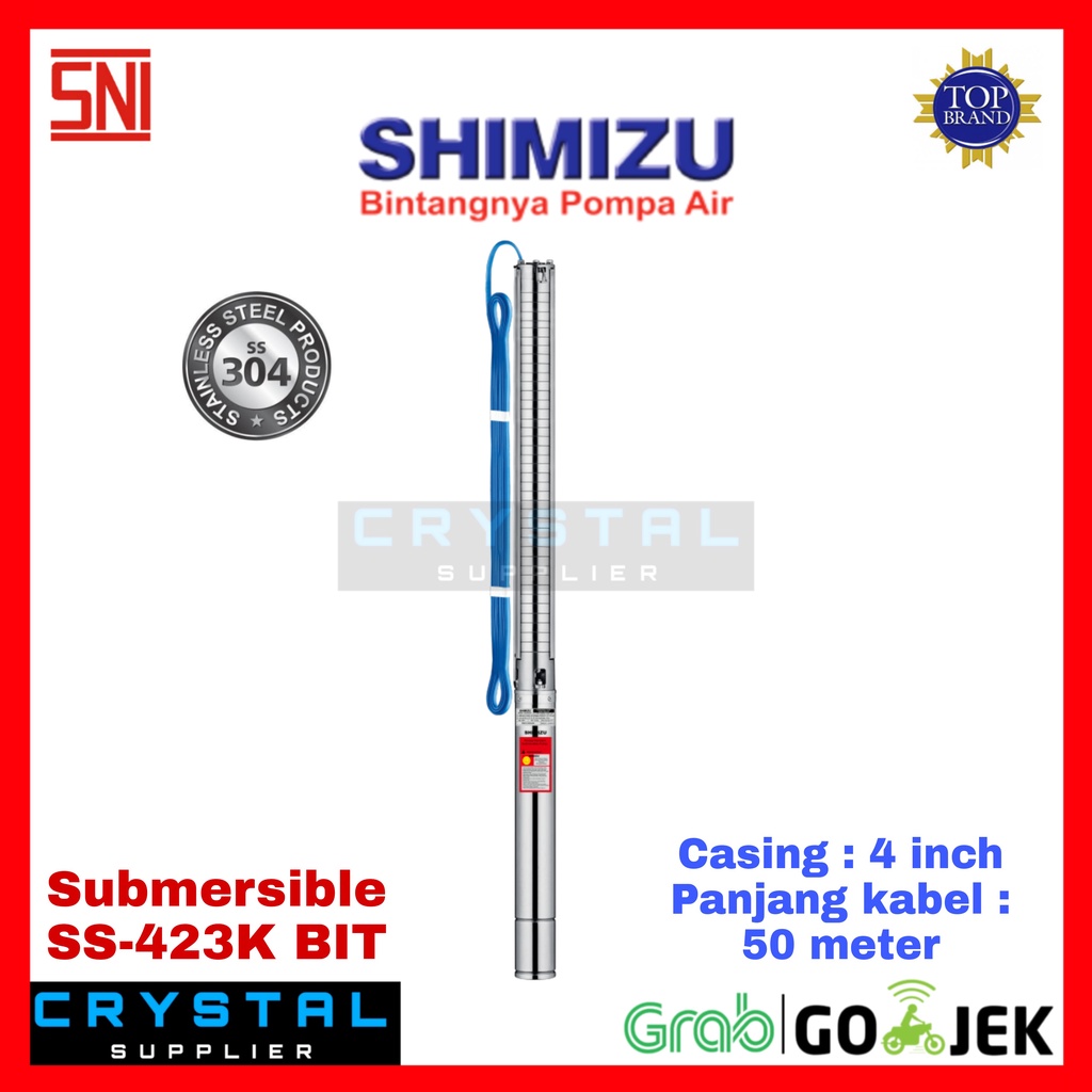 Jual Pompa Submersible SHIMIZU SS-428K BIT 4 inch Deep Well Celup 2 HP | Shopee Indonesia