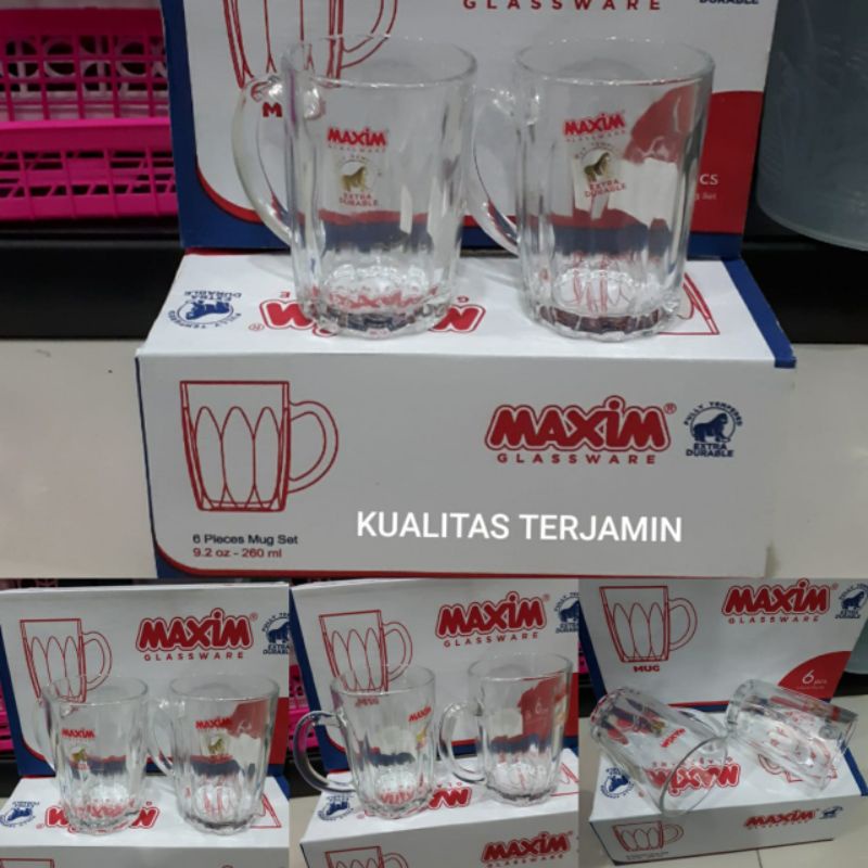 Jual Gelas Maxim 300(6 pcs)/ Gelas Kaca Royalex/ Gelas Kopi Gelas Kaca ...