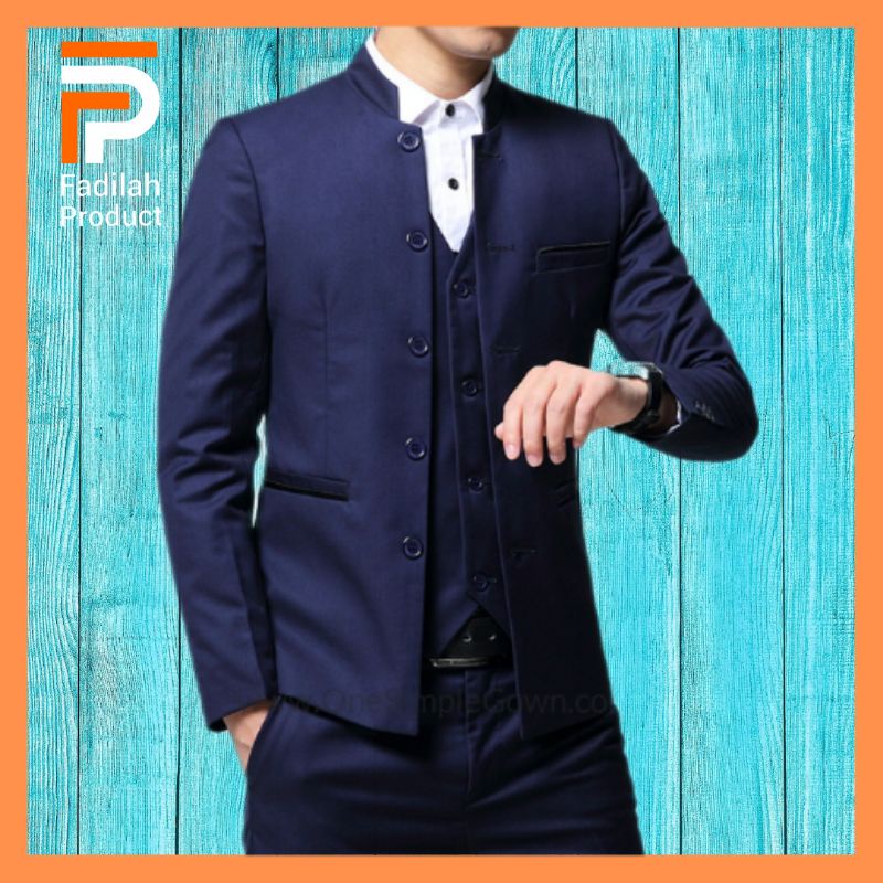 Jual SETELAN JAS MANDARIN GAKURAN SANGHAI 3IN1 /JAS+ROMPI+CELANA | Shopee Indonesia