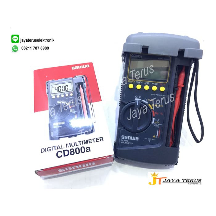 Jual Sanwa Digital Multimeter CD-800a ( SANWA ORIGINAL )/Multitester ...
