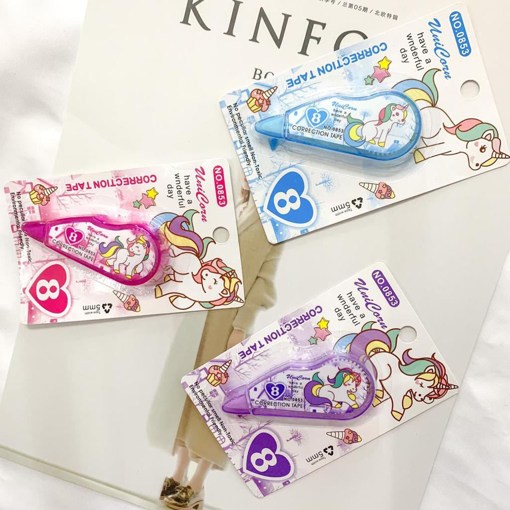 Jual Tip ex UNICORN / tipex / tipx roll correction tape Kuda poni Lucu ...
