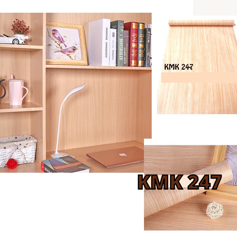 Jual WALLPAPER STICKER STIKER DINDING MOTIF KAYU COKLAT MUDA 247 BISA ...