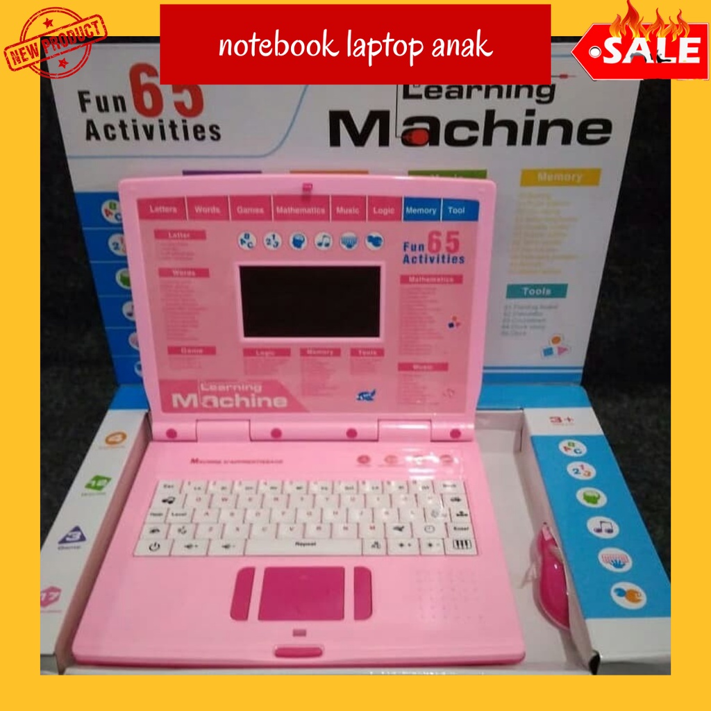 Jual Mainan edukasi laptop 1 bahasa eng layar mainan anak cowok dan ...