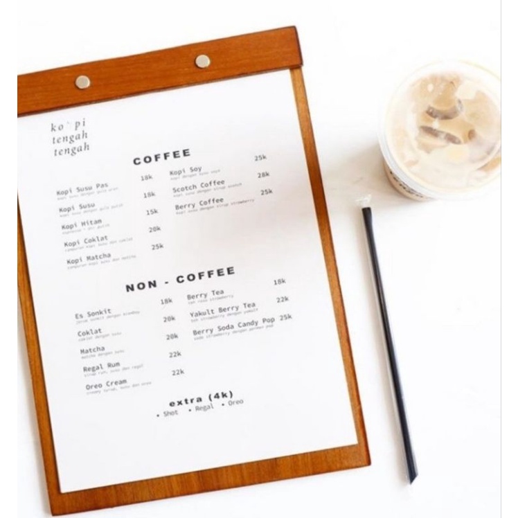 Jual Menu board/Papan resto atau kafe|Papan menu FREE LOGO | Shopee ...