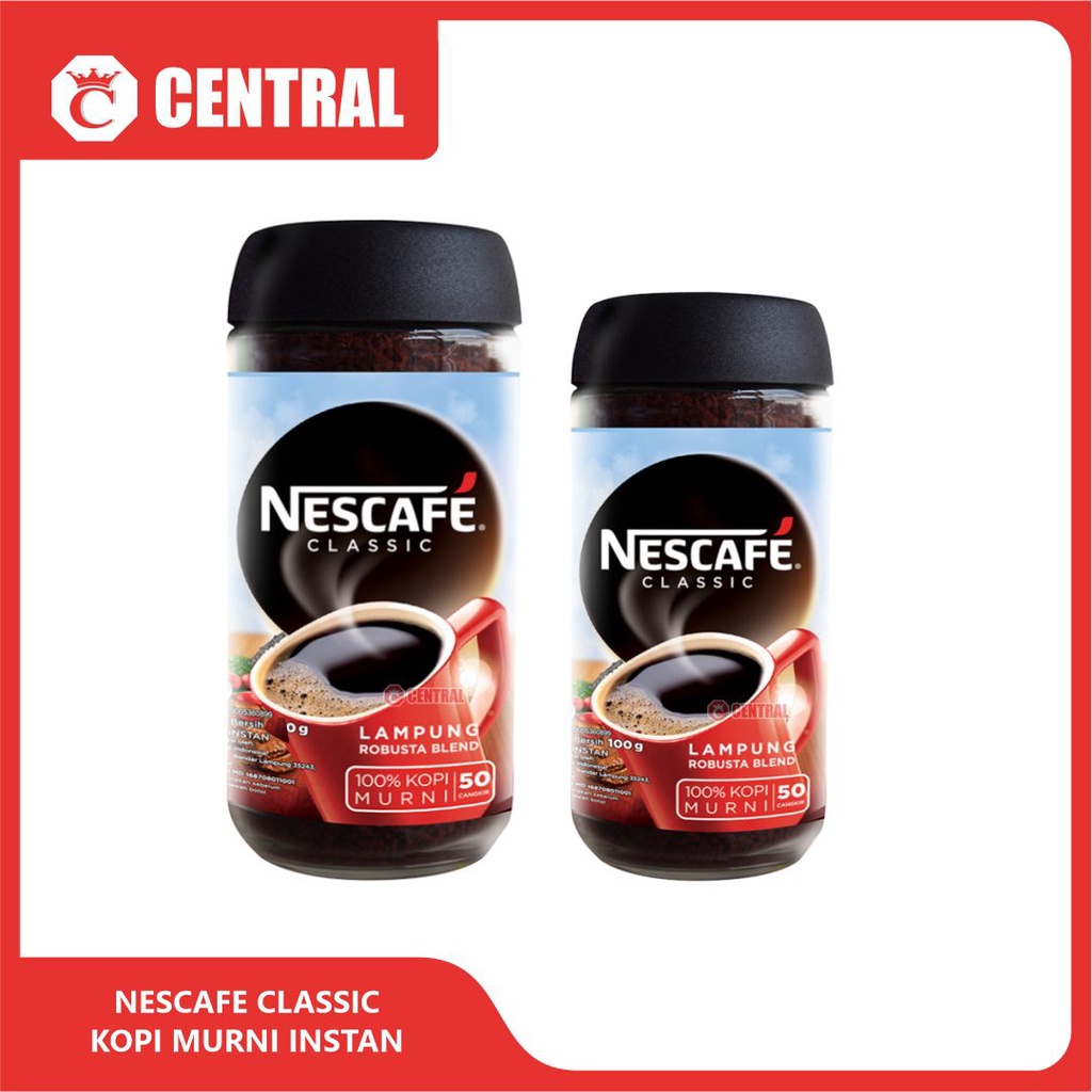 Jual NESCAFE CLASSIC KOPI INSTAN KOPI MURNI 100gram | Shopee Indonesia