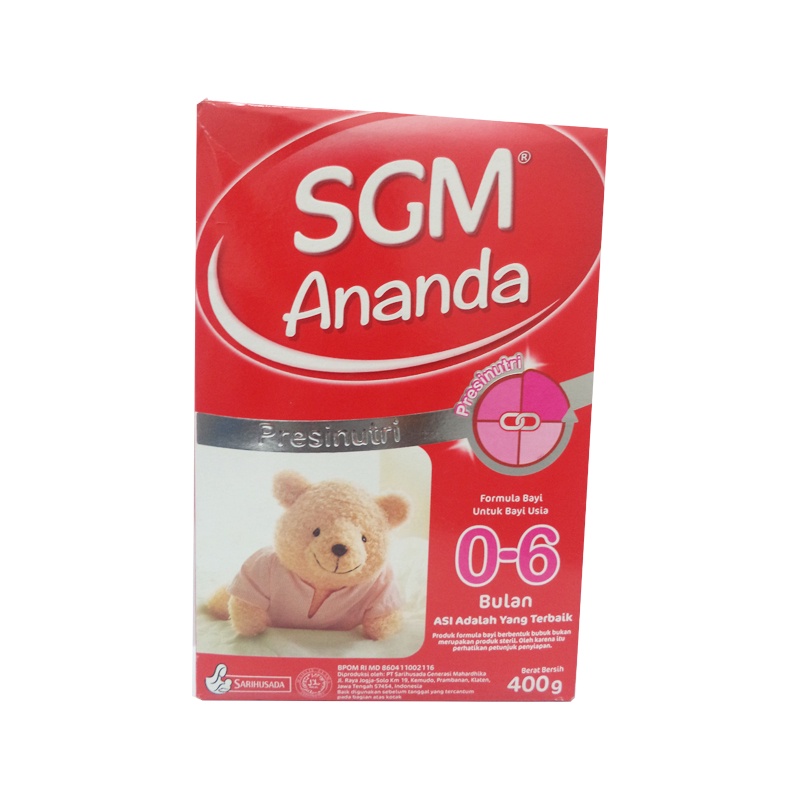 Jual Sgm Ananda Milk 1/0-6 Bln Box 400Gr | Shopee Indonesia