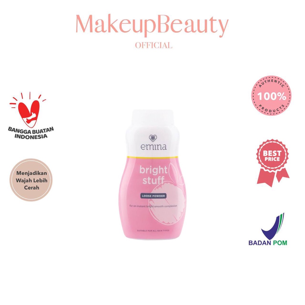 Jual EMINA Bright Stuff Loose Powder 55g | Shopee Indonesia