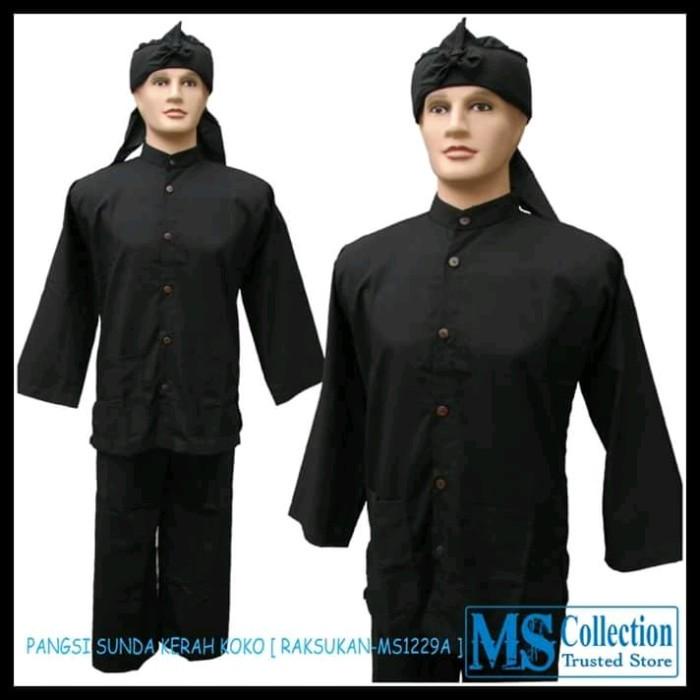 Jual Adat | Baju Pangsi Sunda Kerah Koko | Shopee Indonesia
