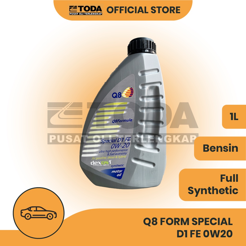 Jual Oli Q8 Formula Special D1 FE 0W-20 1L Original - Oli Mobil - Oli ...