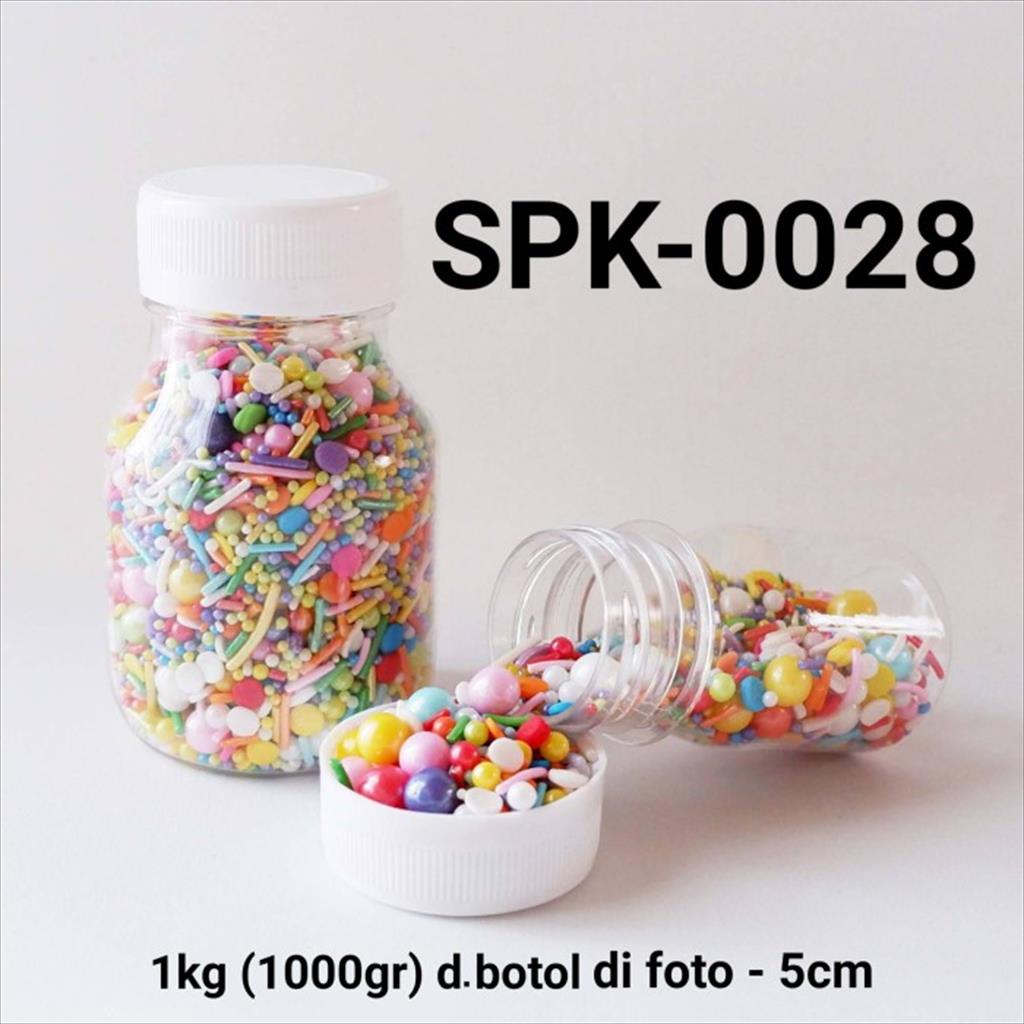 Jual SPK-0028 Sprinkles sprinkle sprinkel 1kg 1 kg kilo mix warna ...