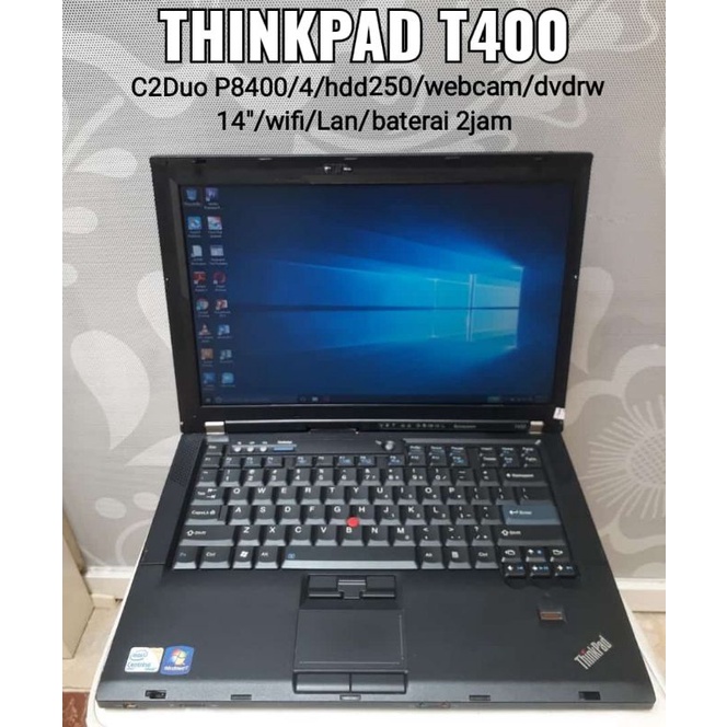 Jual Laptop ThinkPad T400 ram 4GB hdd250 seken bagus | Shopee Indonesia