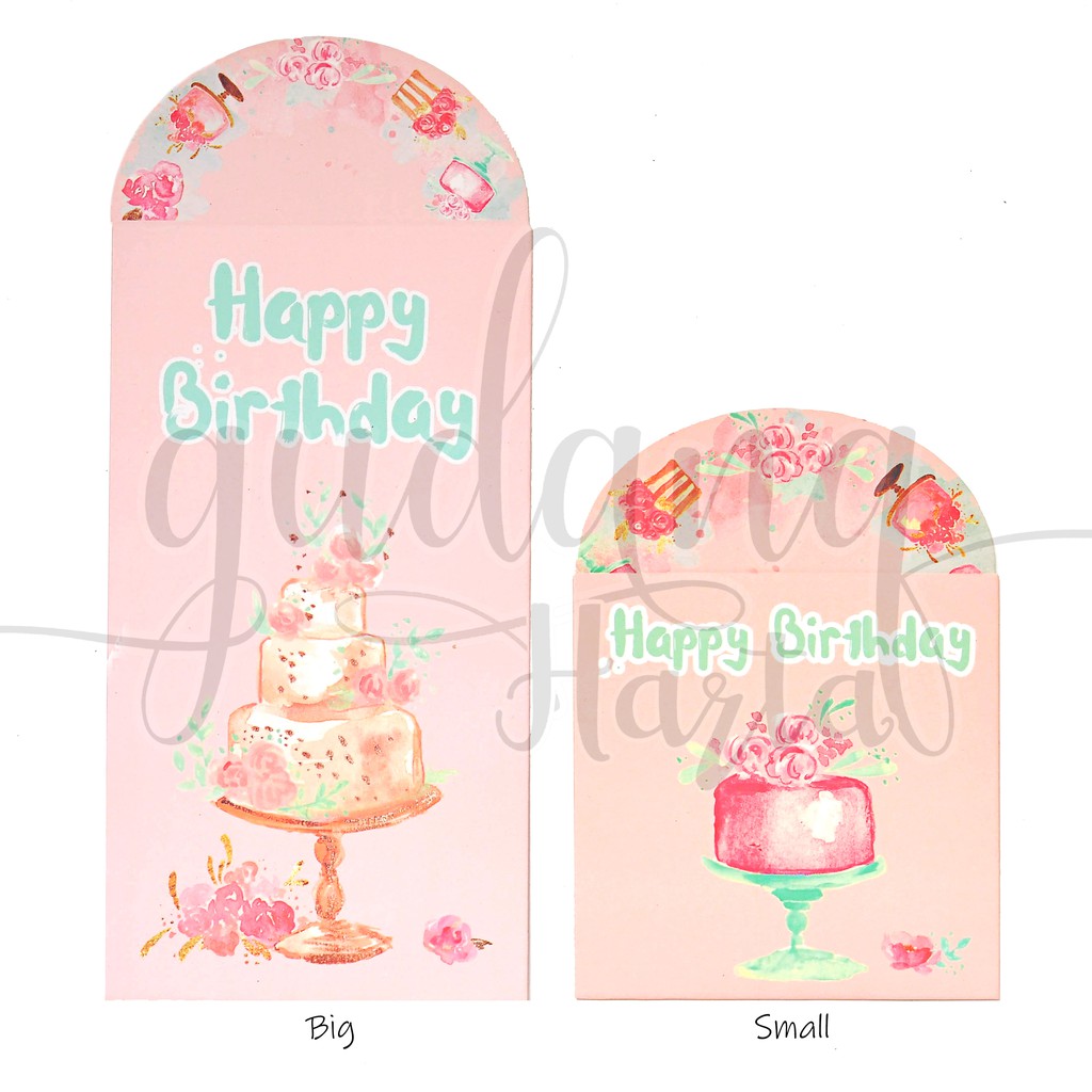 Jual Angpao Happy Birthday Amplop Kue Ulang Tahun Lucu Unik GC 311362 ...