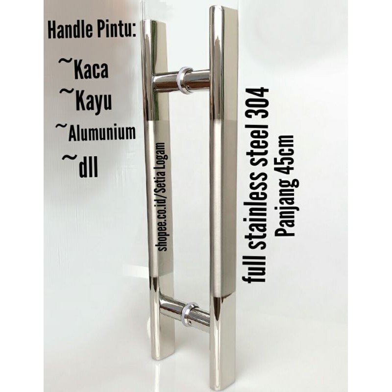 Jual Handle Pintu baut tembus 45cm full stainless steel kualitas mewah ...