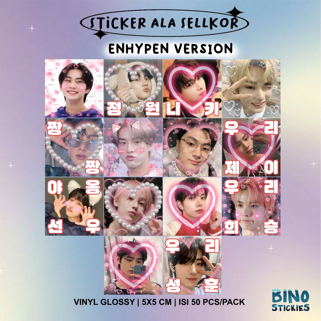 Jual [CLEARANCE] 50 pcs Sticker mails ala sellkor freebies / sticker nct dream enhypen treasure ...