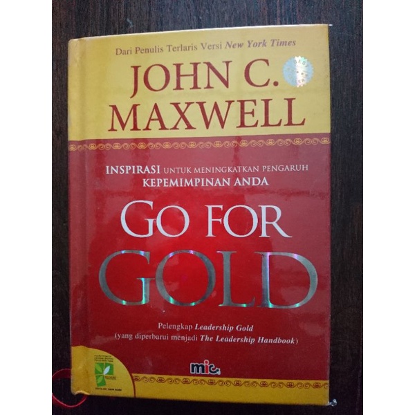 Jual Buku Bekas Original Go For Gold John C. Maxwell Hard cover ...