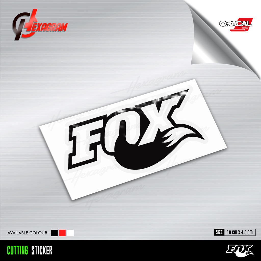Jual Cutting Sticker FOX Racing | Stiker FOX Racing | FOX Racing ...
