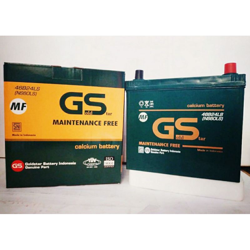 Jual AKI MOBIL MF NS60LS 46B24LS AKI KERING Yaris Innova New Vios New Civic Stream Accord CRV ...