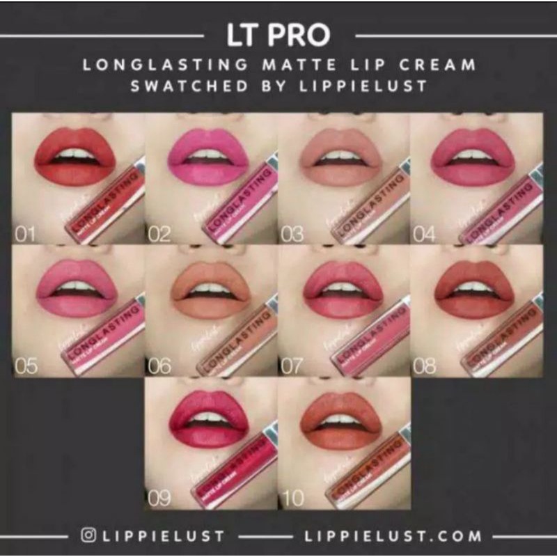 Jual LT PRO Longlasting Matte Lip Cream | Lipstik | Lip Matte | Shopee ...