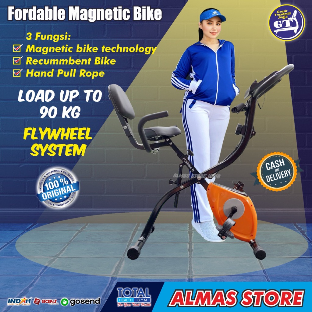 Jual Sepeda Statis Fitness Olahraga Gym Static Dirumah Lipat Alat ...