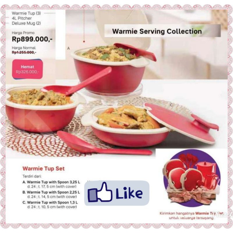 Jual Disc 50% Warmie Tup Set Tupperware | Shopee Indonesia