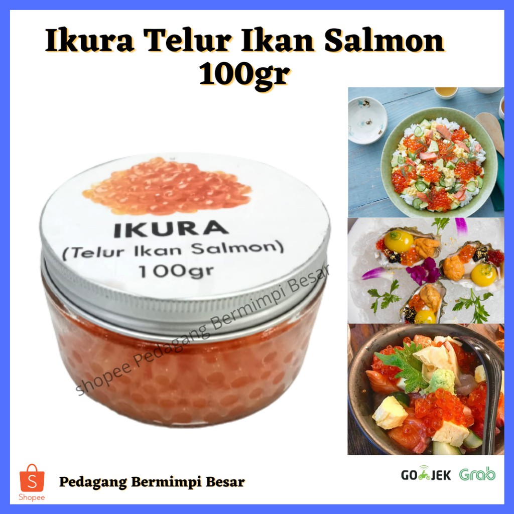 Jual Telur Ikan Salmon 100gr/ Ikura Shoyu Zuke 100gr | Ikura Shoyuzuke ...