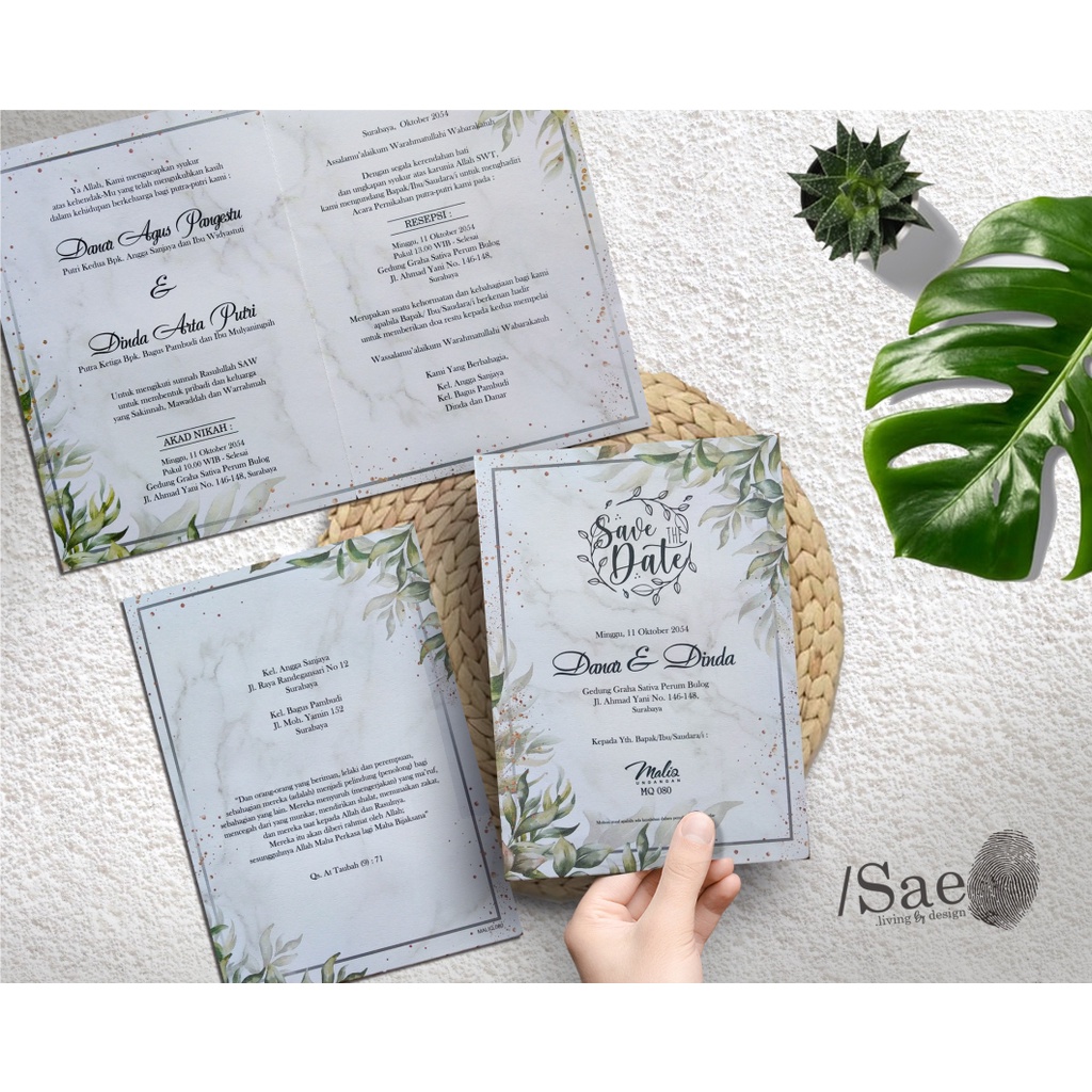 Jual UNDANGAN PERNIKAHAN Tema Floral, Model Kekinian dengan Harga ...