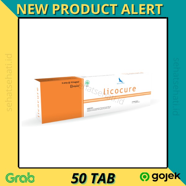 Jual Licocure Kapsul - 50 Tablet Untuk kesehatan lambung dan mencegah ...