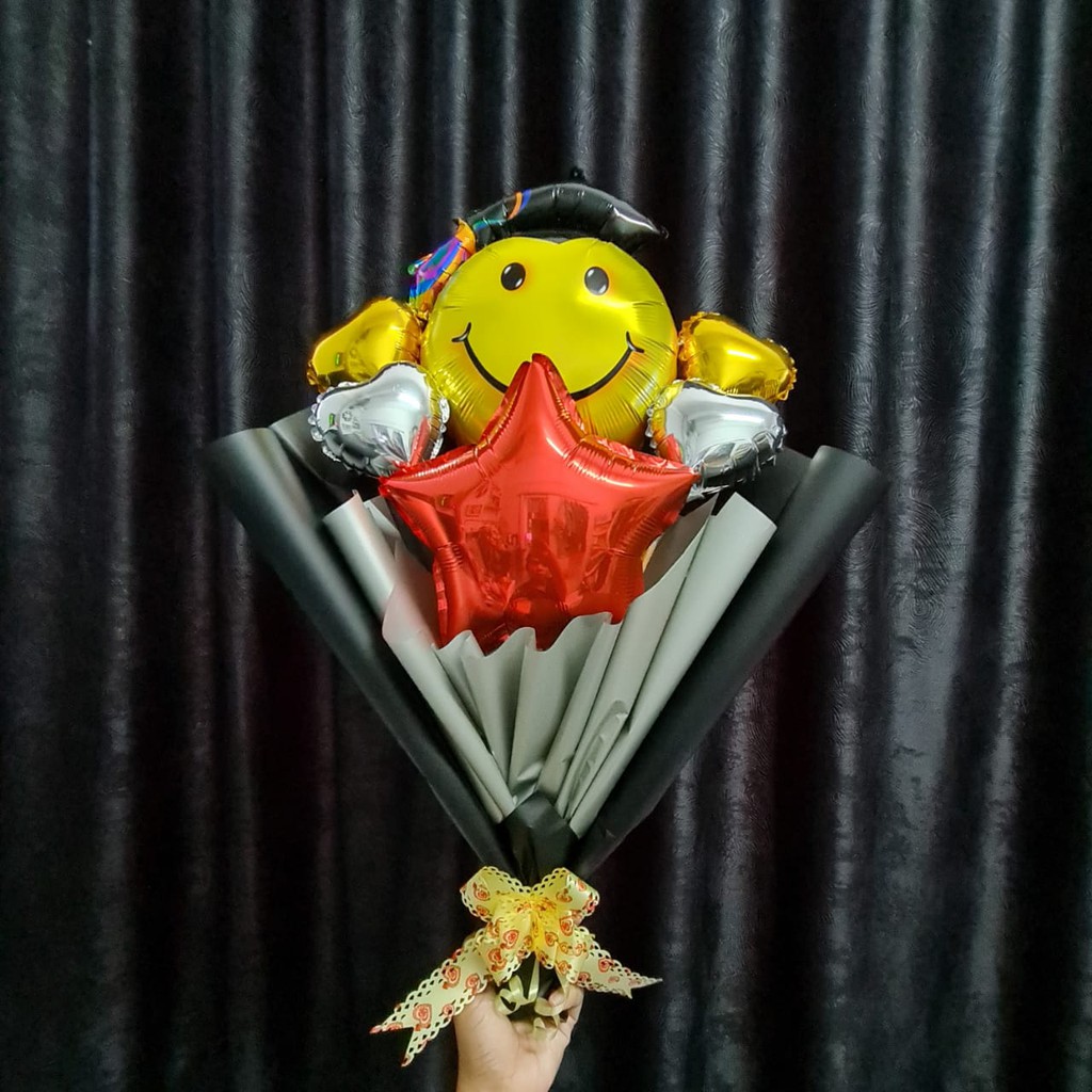 Jual Balon Graduation/ Bouquet Balloon/ Buket Parcel Balon/ Kado Wisuda ...