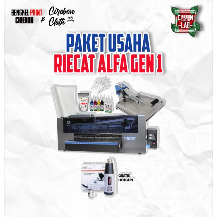 Jual PAKET PRINTER DTF MURAH RIECAT ALFA GEN 1 | Shopee Indonesia