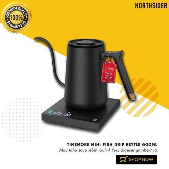 Jual TIMEMORE MINI FISH ELECTRIC KETTLE 600ML - 1000W - TEKO KOPI ...