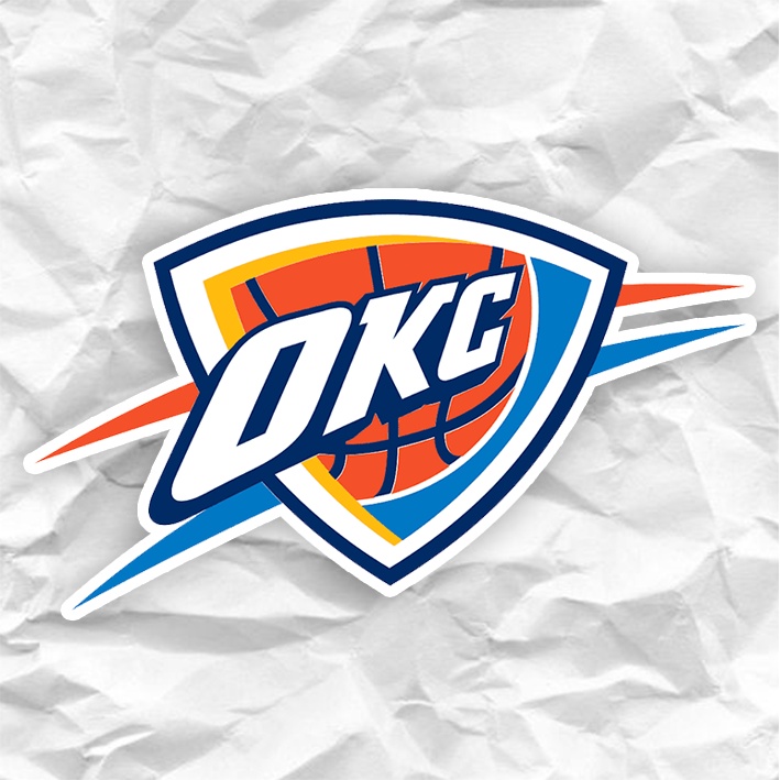 Jual Sticker NBA Oklahoma City Thunder | Sticker OKC | Stiker OKC ...