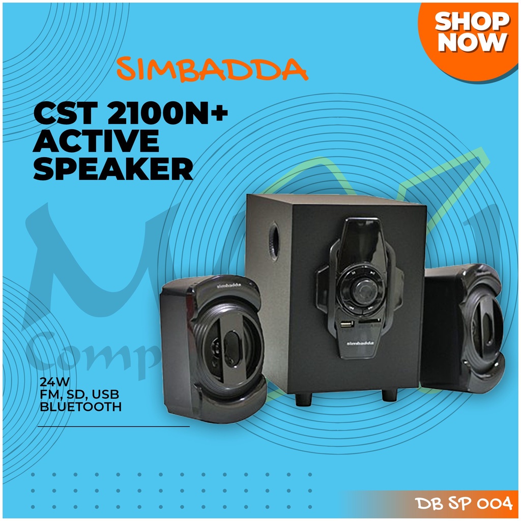 Jual Simbadda CST 2100N+ 24W RMS AUX + FM + SD card + USB + Bluetooth 2 ...