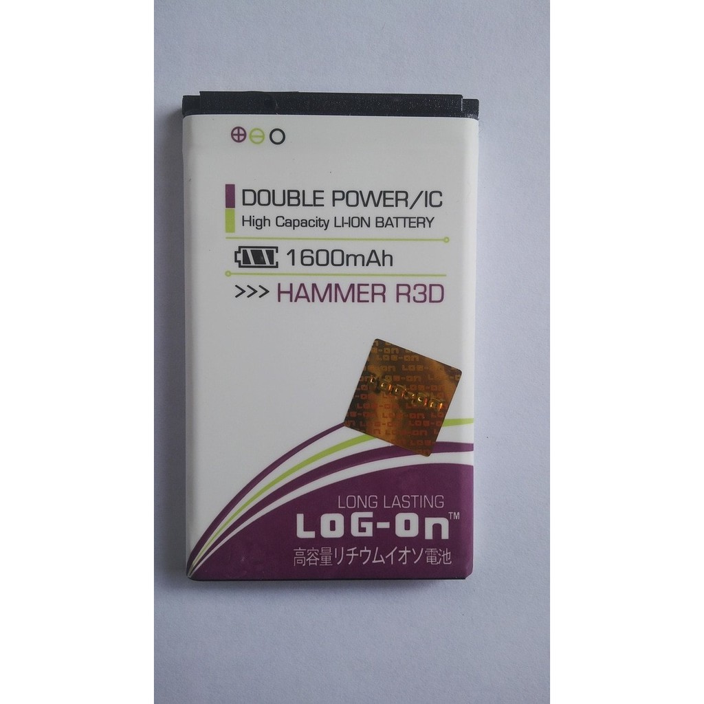 Jual Baterai Double Power IC merk LOG-ON utk ADVAN HAMMER R3D | Shopee ...