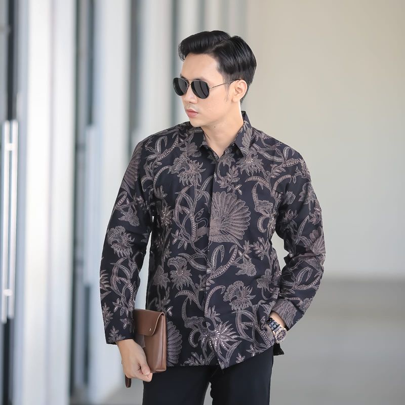 Jual BATIK BOLO DEWO Motif SBY Hem Atasan Kemeja Baju Batik Pria Lengan ...