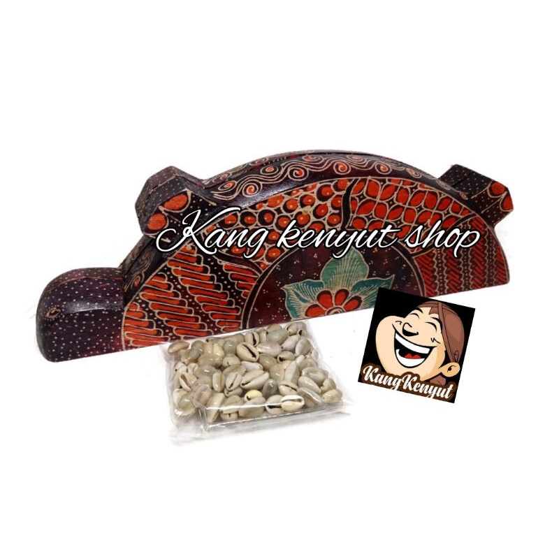 Jual Congklak kayu batik lipat dakon kayu batik bentuk hewan motif kura ...