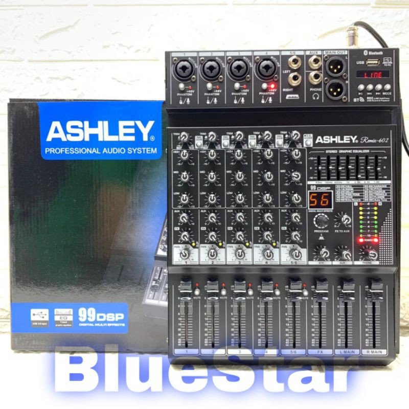 Jual Mixer Ashley Remix 602 Original 6 Channel Bluetooth - Soundcard | Shopee Indonesia