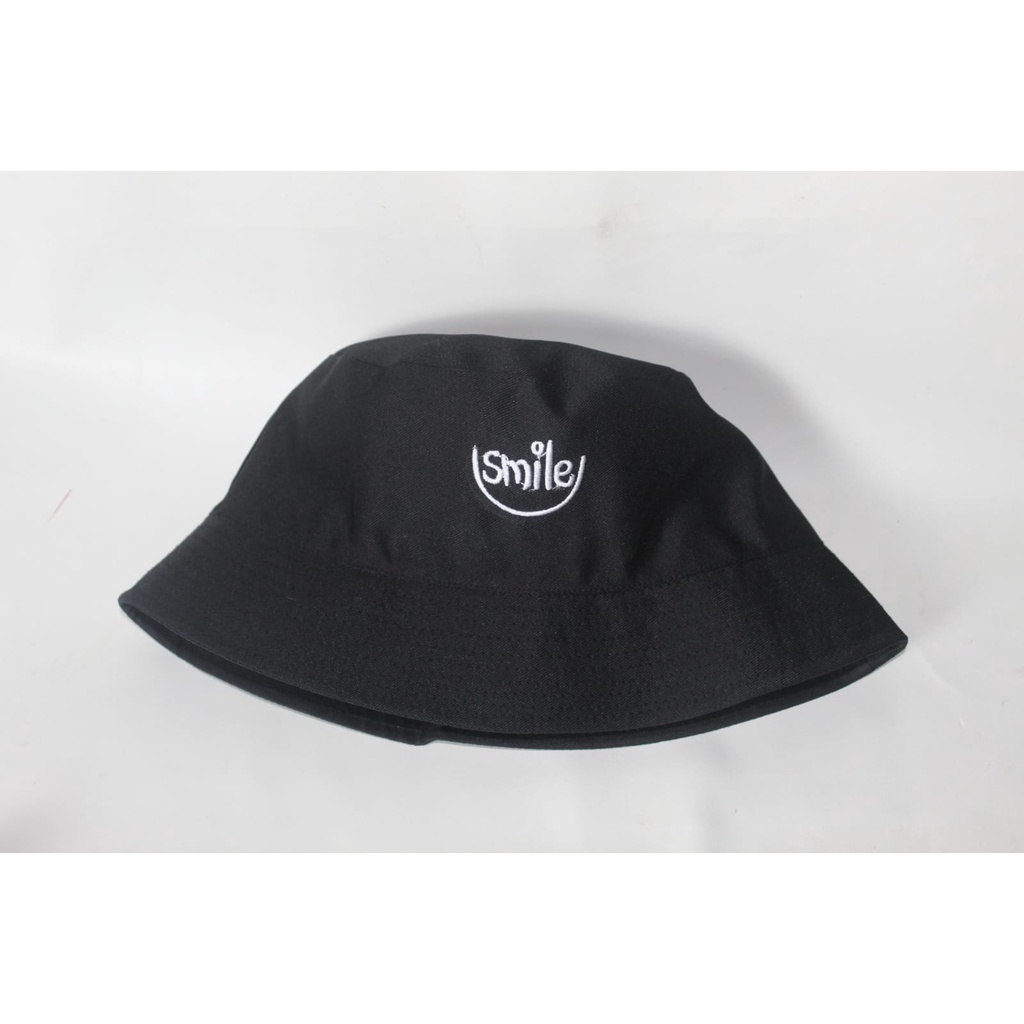 Jual Topi Bucket Termurah motif SMILE topi pria wanita kekkinian ...