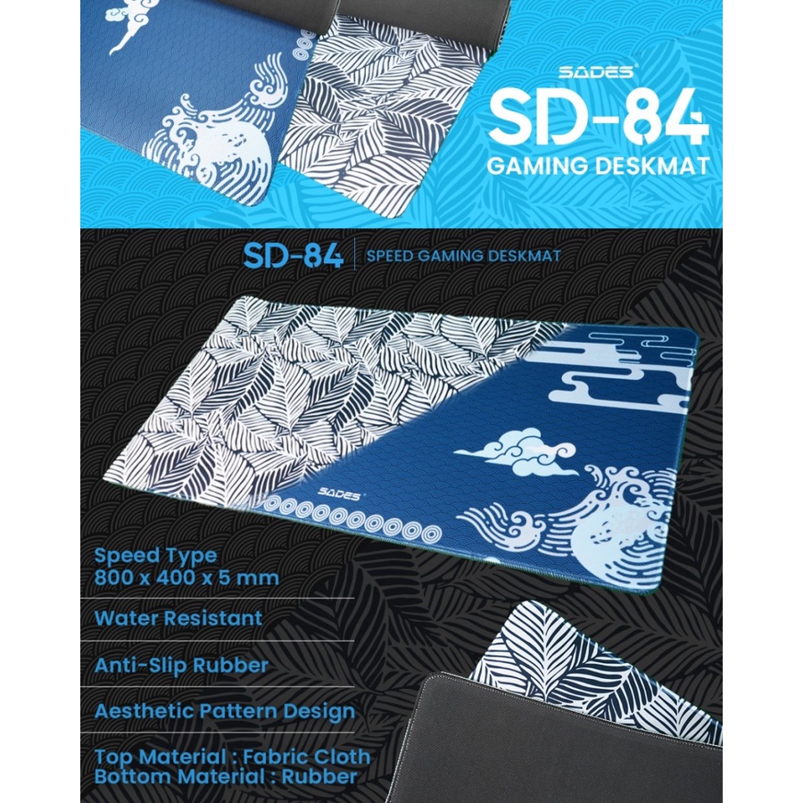 Jual Sades SD84 / SD-84 Kinton / Rasta edition XL Gaming Mousepad ...