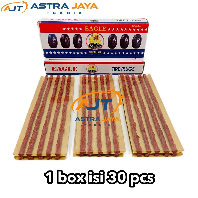 Jual Eagle Karet Tambal Ban Tubles 1 Box Isi 6 Lembar (30pcs Cacing ...