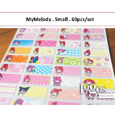 Jual My Melody Sticker. Name Label Small. Stiker nama anak lucu ...